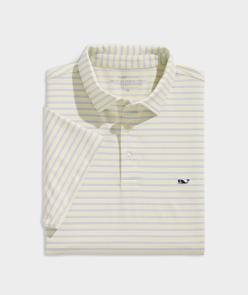 Shop Tri-Color St. Jean Stripe Sankaty Performance Polo at vineyard vines