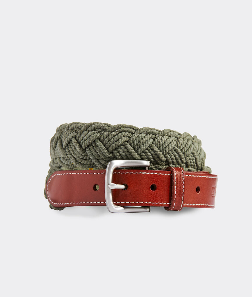 Shop Distressed Rope Belt at vineyard vines