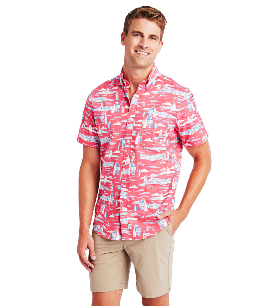 Shop Classic Fit Short-Sleeve Vineyard Murray Shirt at vineyard vines