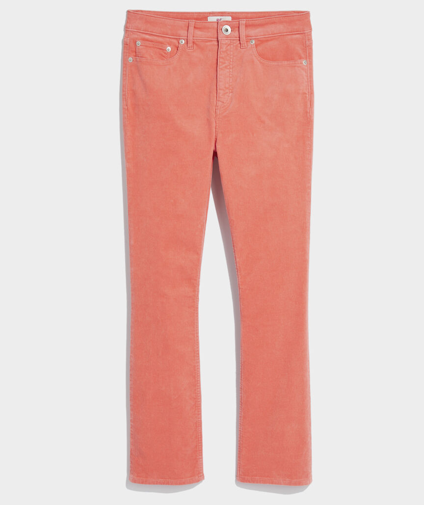 Shop Kick Flare Mid-Rise Corduroy Pants at vineyard vines
