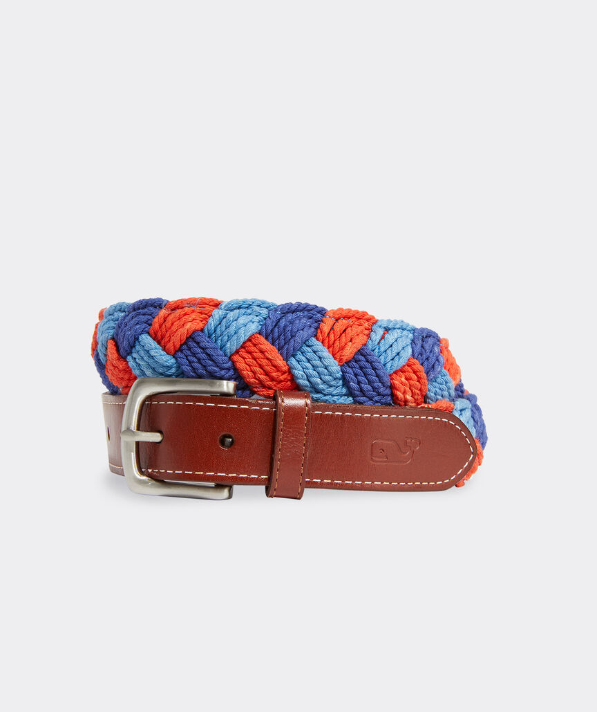 Shop Colorblock Braided Rope Belt at vineyard vines
