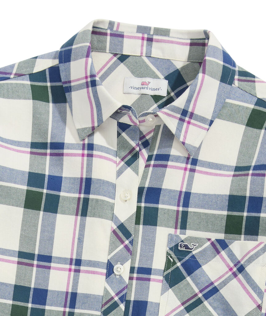 Shop OUTLET Plaid Flannel Relaxed Button-Down at vineyard vines