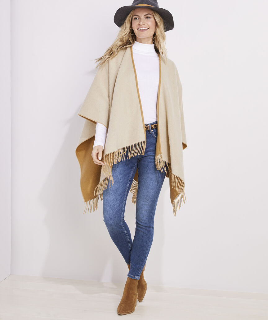 Shop Merino Wool Reversible Wrap at vineyard vines