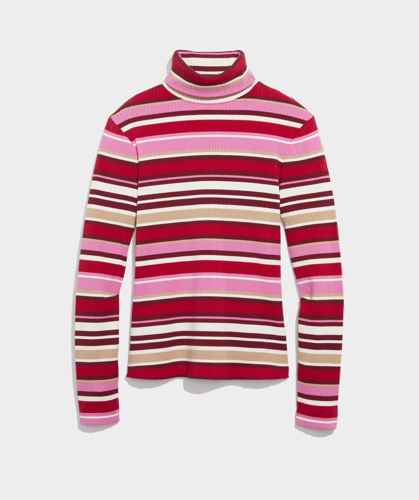 Shop Striped Retro Rib Turtleneck at vineyard vines