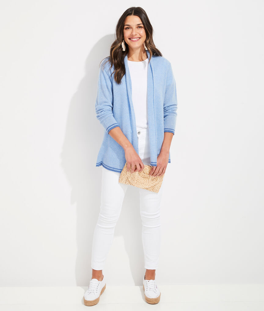 Shop Open Front Cashmere Sweater at vineyard vines