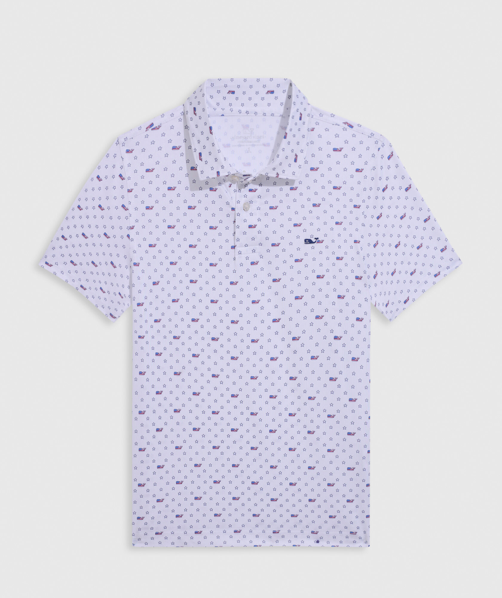 Shop OUTLET Boys' Performance Flag Whale Stars Polo at vineyard vines