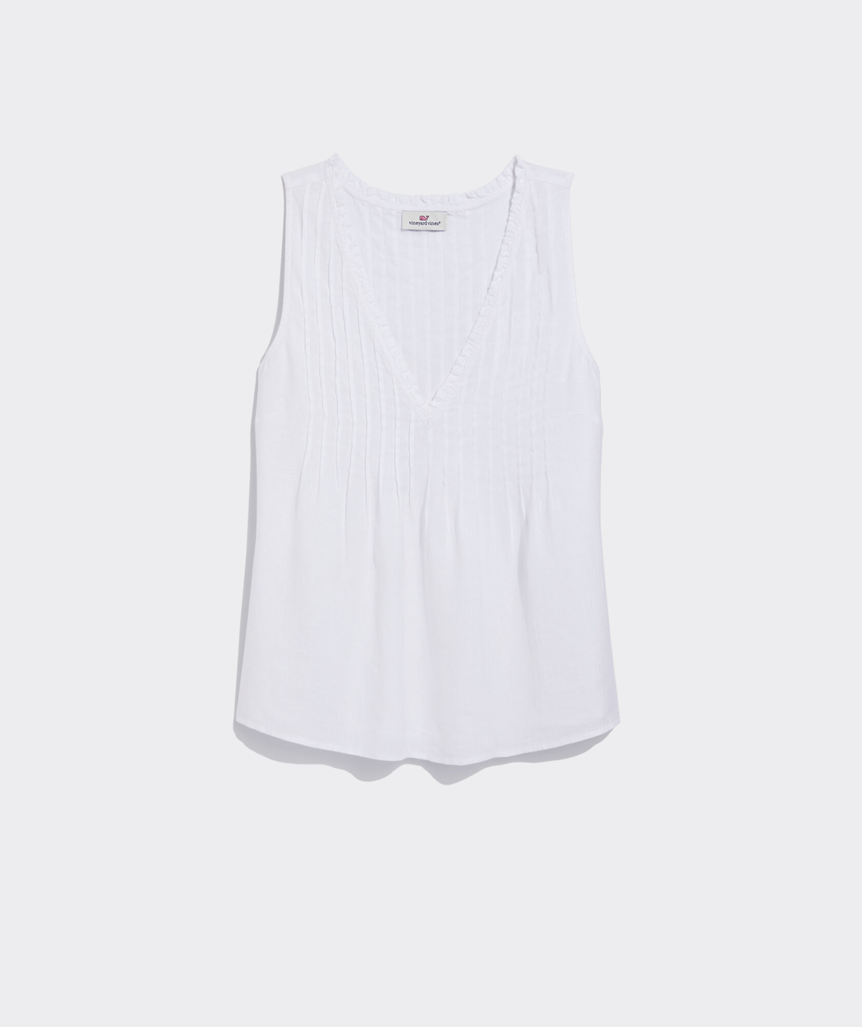 Shop Linen Pintuck Top at vineyard vines