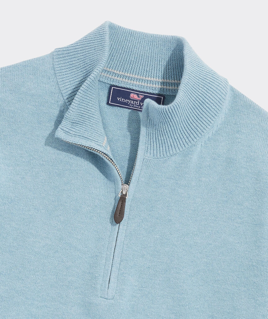 Shop Boathouse Quarter-Zip Sweater at vineyard vines