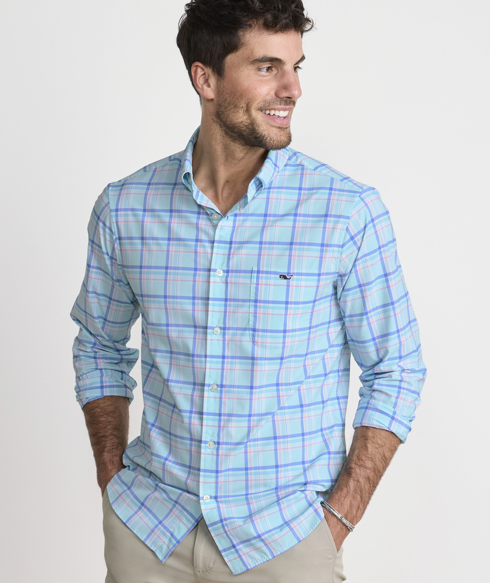 gingham shirt button down