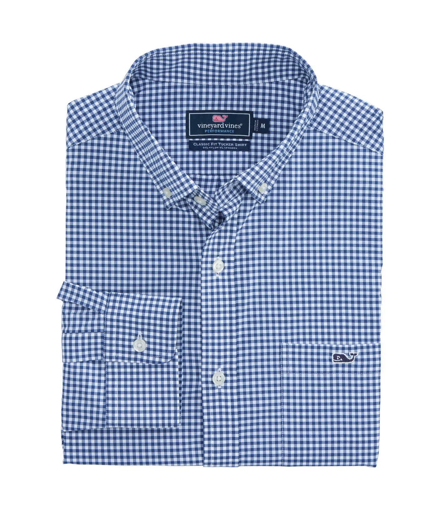 Shop Grand Cay Gingham Performance Nylon Classic Tucker Shirt at ...