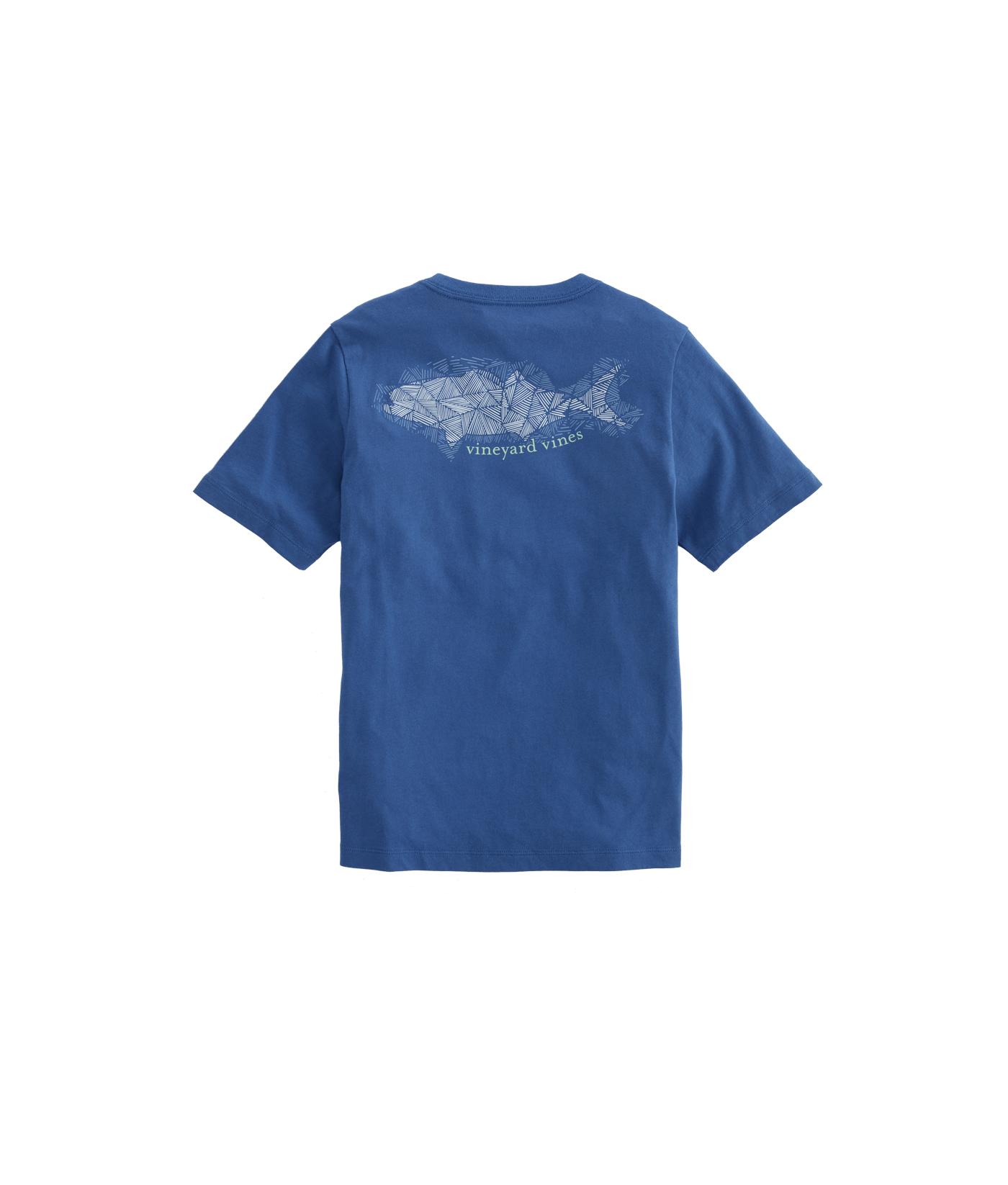 Shop Boys Hatched Bluefish Pocket T-Shirt at vineyard vines