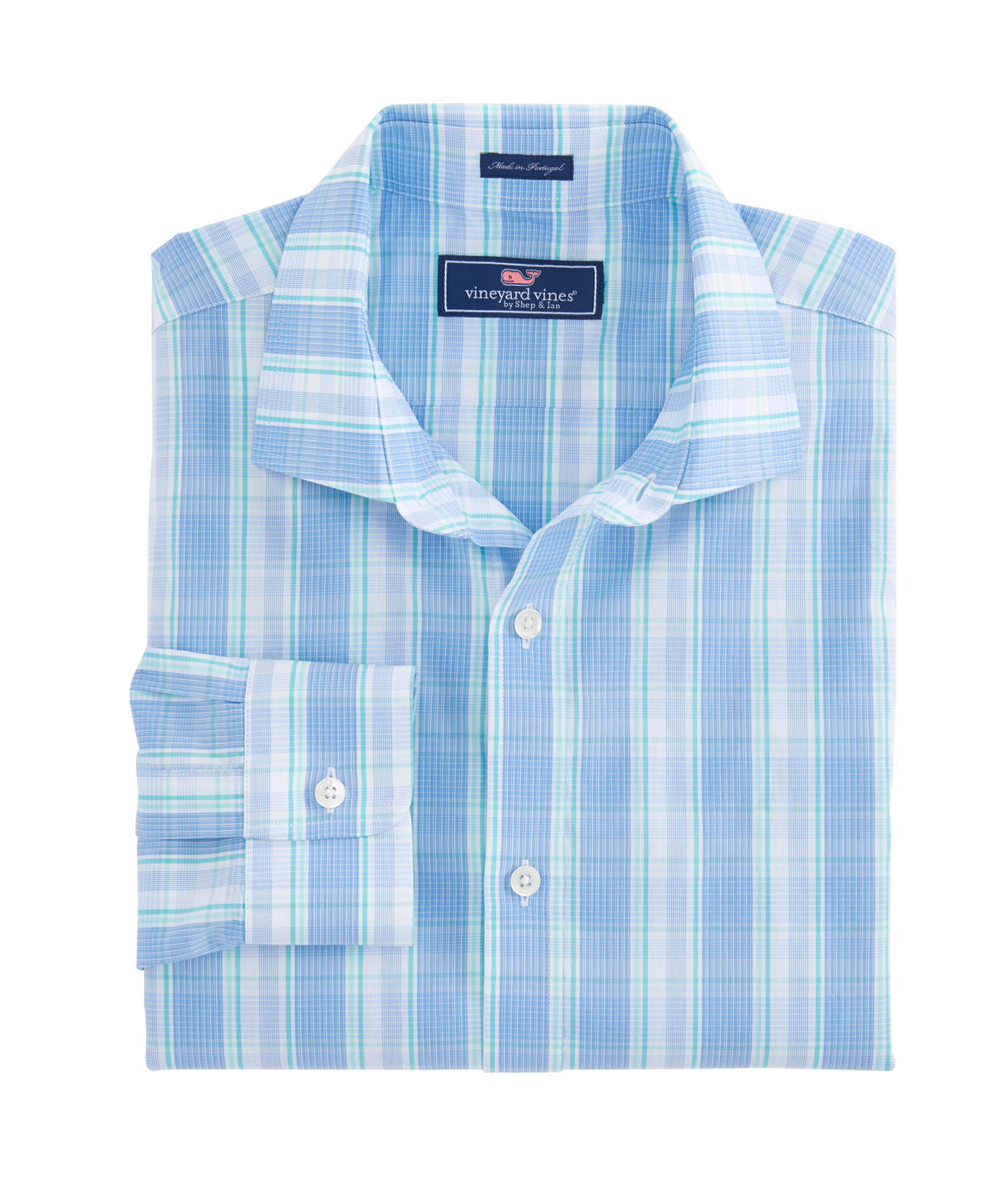 Shop Coppermine Point Plaid Performance Cooper Shirt at vineyard vines