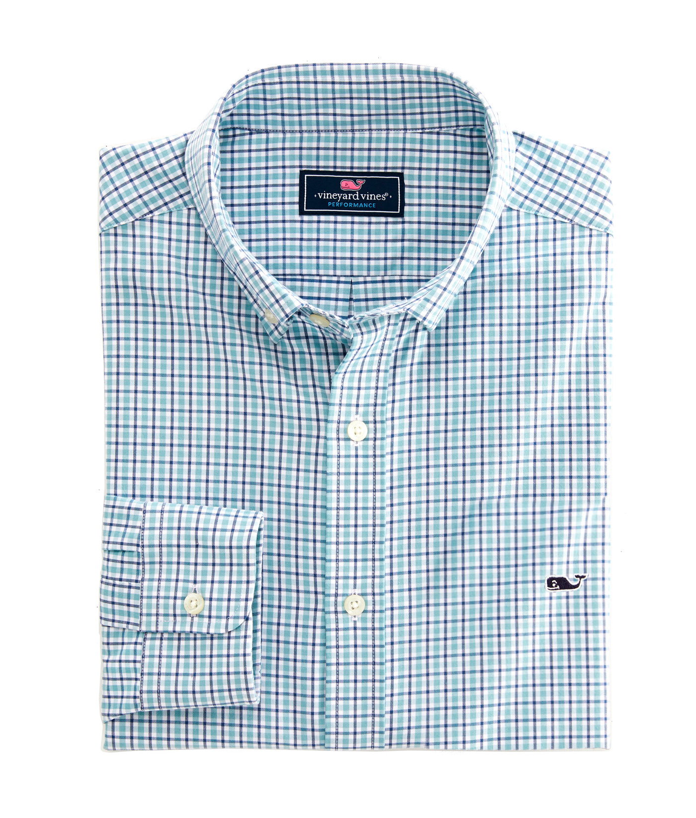 Shop Classic Fit Auger Cotton Performance Tucker Shirt at vineyard vines